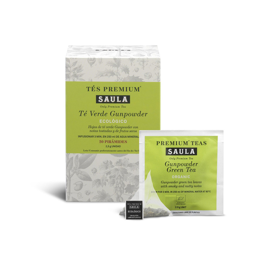 Buy Saula Organic Green Tea Box of 20 Tea Bags Online UAE - Wellbene